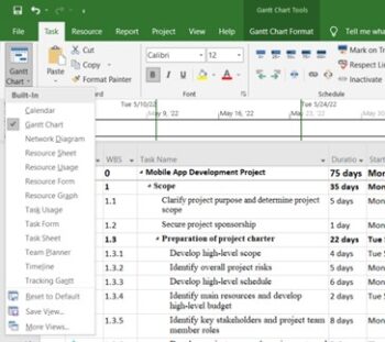 8.7 Microsoft Project Tutorial – Project Management